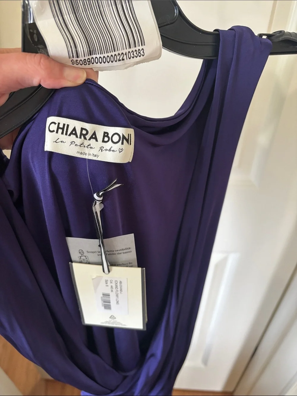 Chiara Boni | Dresses | Chiara Boni Purple Cowl Neck Maxi Dress | Poshmark